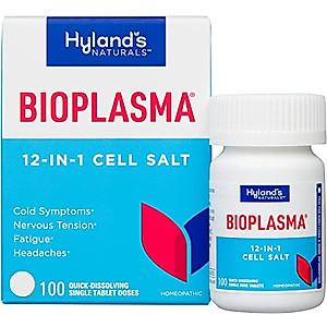 Bioplasma Cell Salts Tablets by Hyland's Naturals, Natural Homeopathic Combination of Cell Salts Vital to Cellular Function, 100 Count