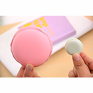 Giant Macaron Case, Coolrunner Macaron Jewelry Box, Macaron Cute Pill Box, Colorful Macaron Jewelry Storage Box, Shape Storage Box Candy Cute Pill Organizer Case Container(Large 2 pcs)