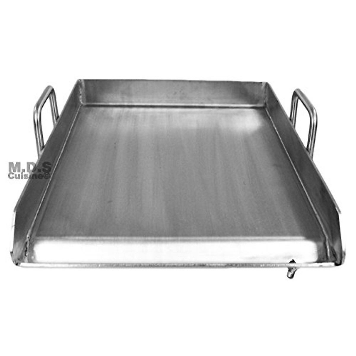Stainless Steel Flat Top Comal Plancha 18"x16" inch BBQ Griddle for cooking with Outdoors Stove or Grill catering