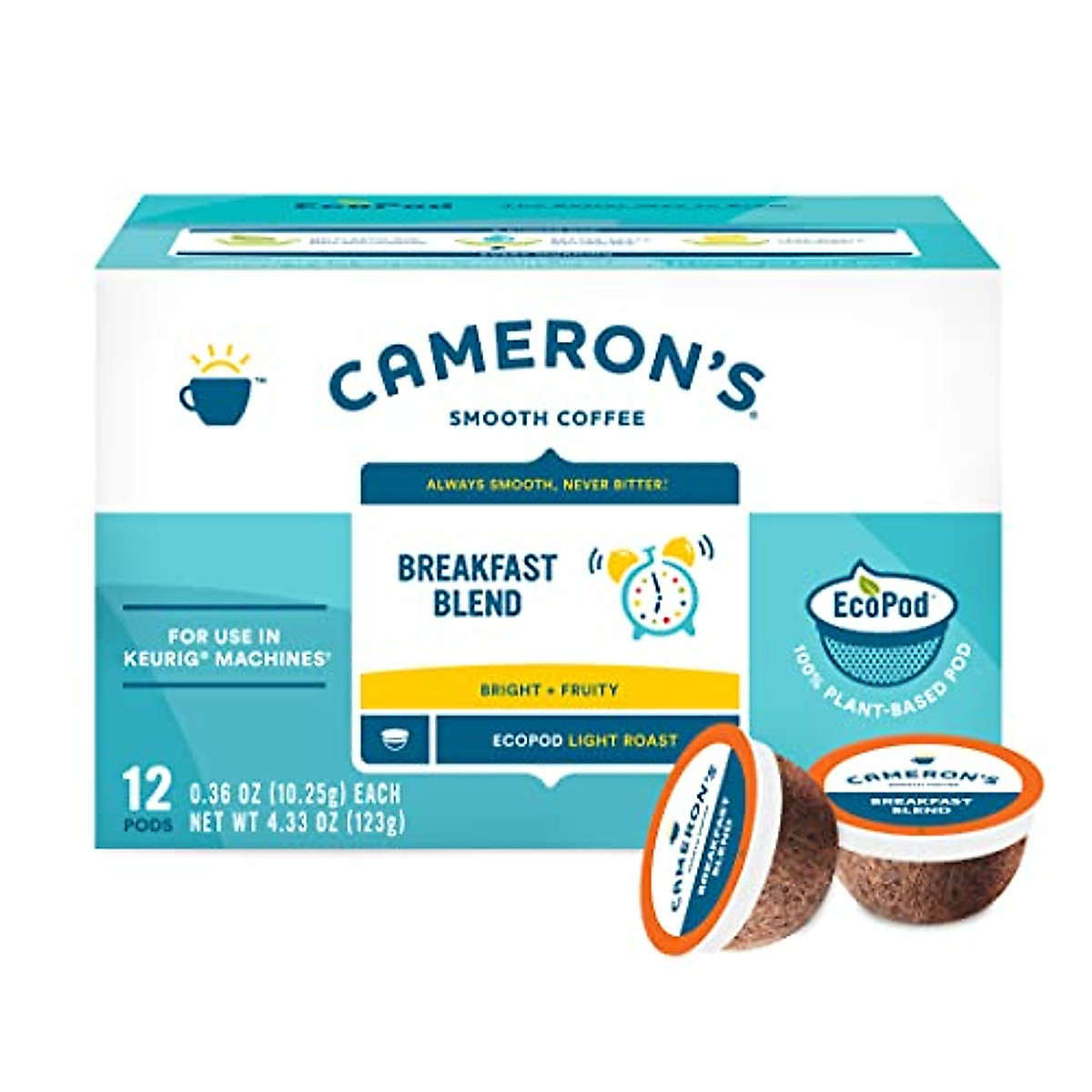 Cameron's Coffee Single Serve Pods, Breakfast Blend, 12 Count (Pack of 1)