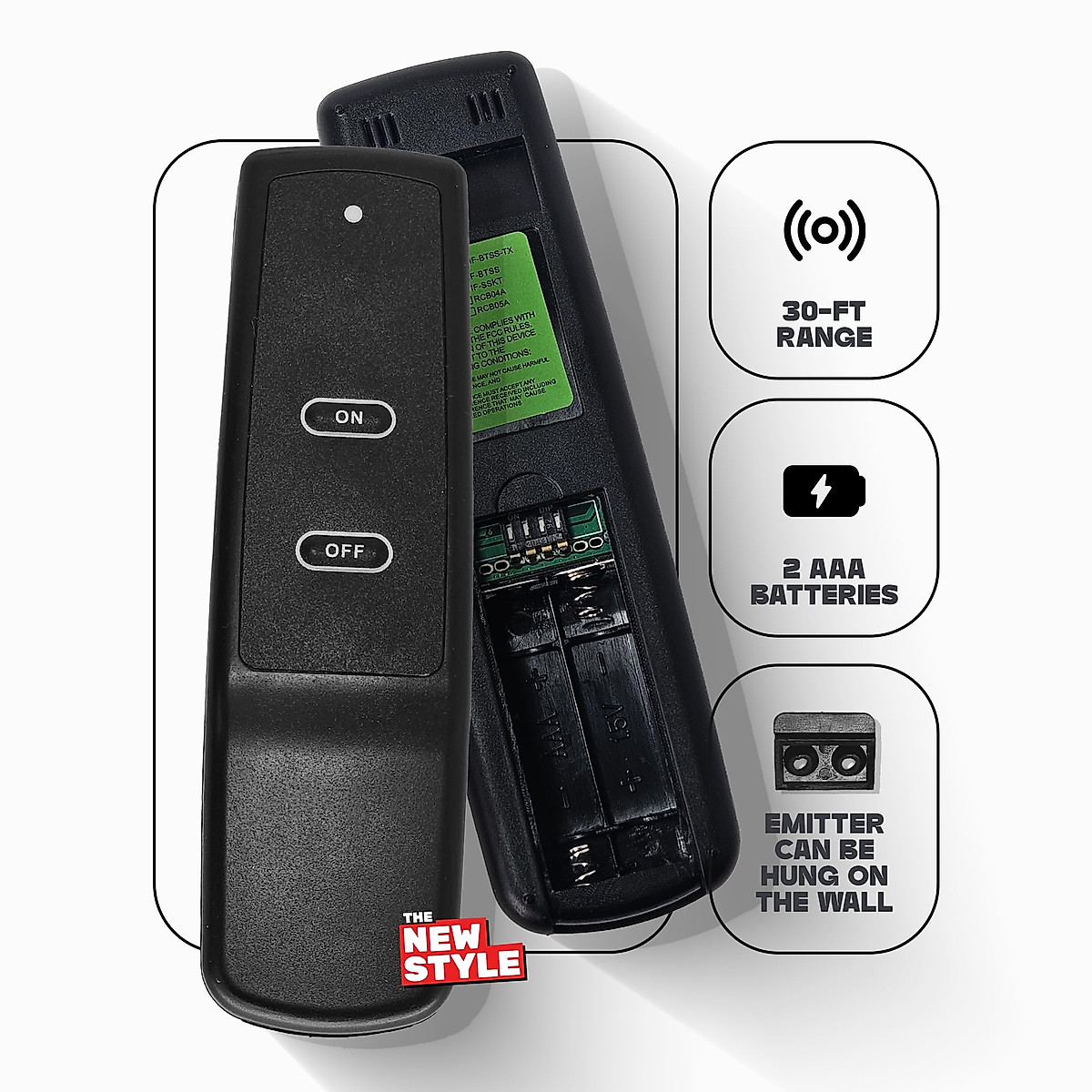 Gas Fireplace Remote Control On/Off System,for Millivolt Valve Appliance.for skytech, Ambient, Majestic and More