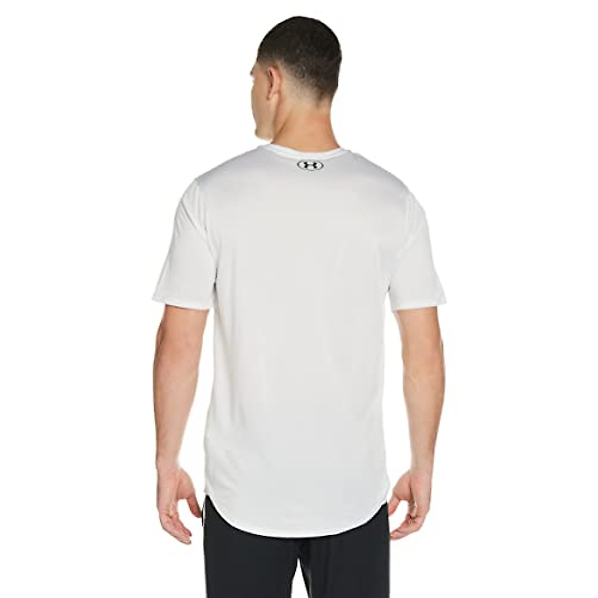Under Armour mens Training Vent 2.0 Short-Sleeve T-Shirt , White (100)/Black , Large