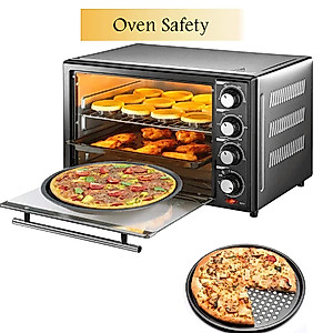 Lemengtree Pizza Pans,Baking Tray Perforated Pizza Plate Nonstick Carbon Steel Pizza Pan, Pizza Tray Round with Holes for Oven (2pc-12.5 inch with Holes)