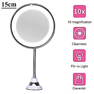 FQYYDD Illuminated Makeup Mirror Make-Up Mirror With Led Light Beauty Mirror