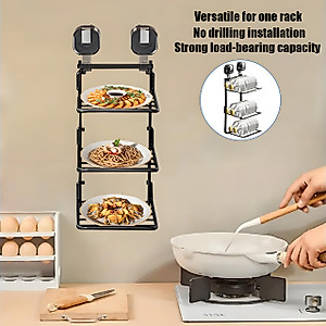 KINGFINGER Suction Cup Storage Organizer Rack, 1 Pack Bathroom Towel Rack, Wall-Mounted Shower Caddy Rack, Multi-Functional Foldable Holder Rack, Under Sink Organizer, Gift for Man and Woman