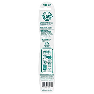 Tom's of Maine Naturally Clean Toothbrush, Medium, 6-Pack