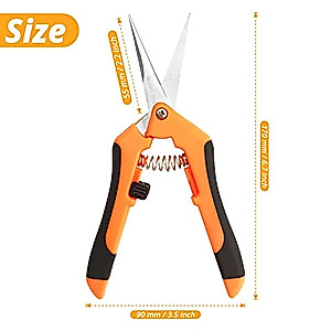 DEFUTAY Gardening Scissors, Hand Pruner,Pruning Shears Set for Flowers, Potting,House plants