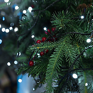 iBaycon Battery Christmas Lights, 66ft 200 LED Battery Operated String Lights Waterproof 8 Modes & Auto Timer for Christmas Trees, Home, Garden, Party and Holiday Decoration (White)