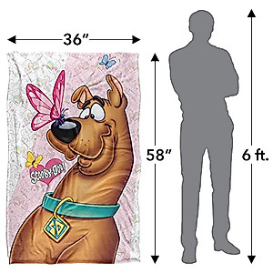 Scooby Doo Butterfly Silky Touch Super Soft Throw Blanket 36" x 58",Butterfly