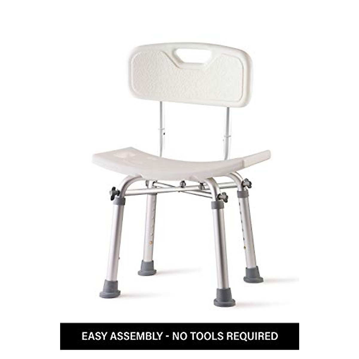 Dr. Kay's Adjustable Height Bath and Shower Chair Shower Bench with Backrest