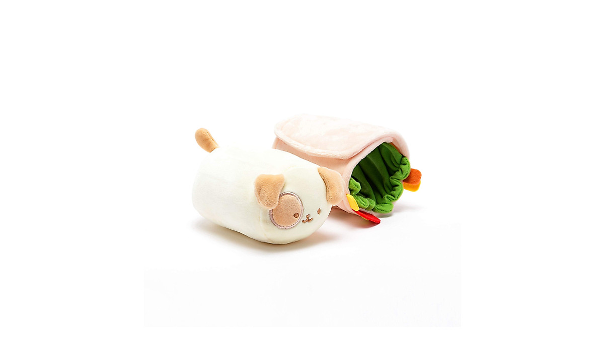 Anirollz Plush Toy - Cute Burrito Puppy Blanket Roll | Soft & Squishy
