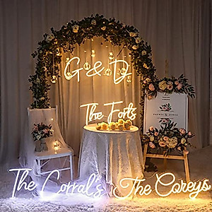 Custom Neon Signs, Neon Sign Customizable for Wall Decor, Personalized Neon Sign for Wedding Birthday Party Gift Party Bar Game Room Home Business Shop Name Logo Neon Sign