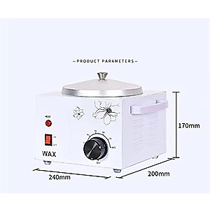 Single Pot Wax Warmer, Professional Electric Wax Heater Machine Facial Skin SPA Equipment with Adjustable Temperature Set
