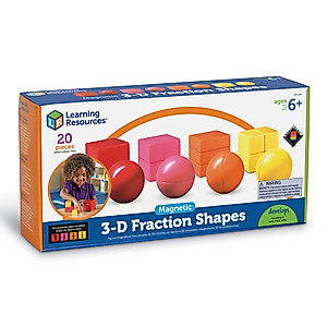 Learning Resources Magnetic 3D Fraction Shapes