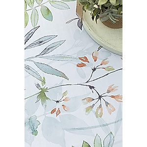 Benson Mills Indoor-Outdoor Spillproof Fabric Tablecloth for Spring/Summer/Party/Picnic (60" x 84" Rectangular, Botanica)
