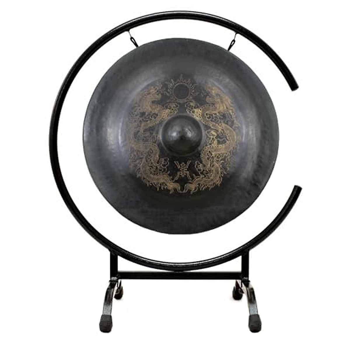 9" to 16" Vietnamese Dragon Gongs on Stands - 16" on High C Stand. Includes Stand of Choice, Gong, & Mallet/Clear Bell-like Tone/Promotes Positive Energy