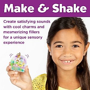 Creativity for Kids Resin Fidget Shakers - Create 3 Sensory Keychains, DIY Crafts for Kids Age 8-10+, Neon, 3" x 3"