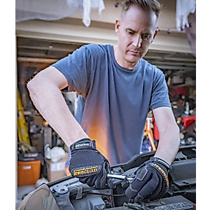Ironclad General Utility Work Gloves GUG, All-Purpose, Performance Fit, Durable, Machine Washable, (1 Pair), Large - GUG-04-L , Black