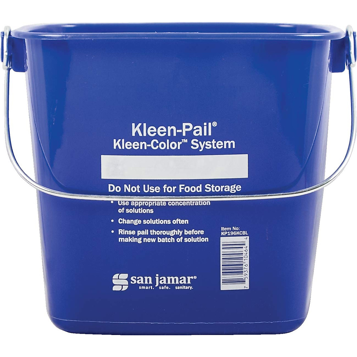 Carlisle Paddles San Jamar KP320GN Kleen-Pail Commercial Cleaning Bucket, 10 Quart, Green