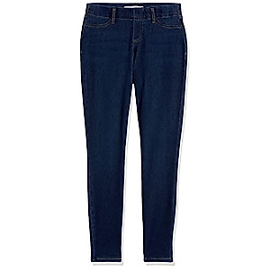 Amazon Essentials Women's Pull-On Knit Jegging (Available in Plus Size), Dark Wash, Large