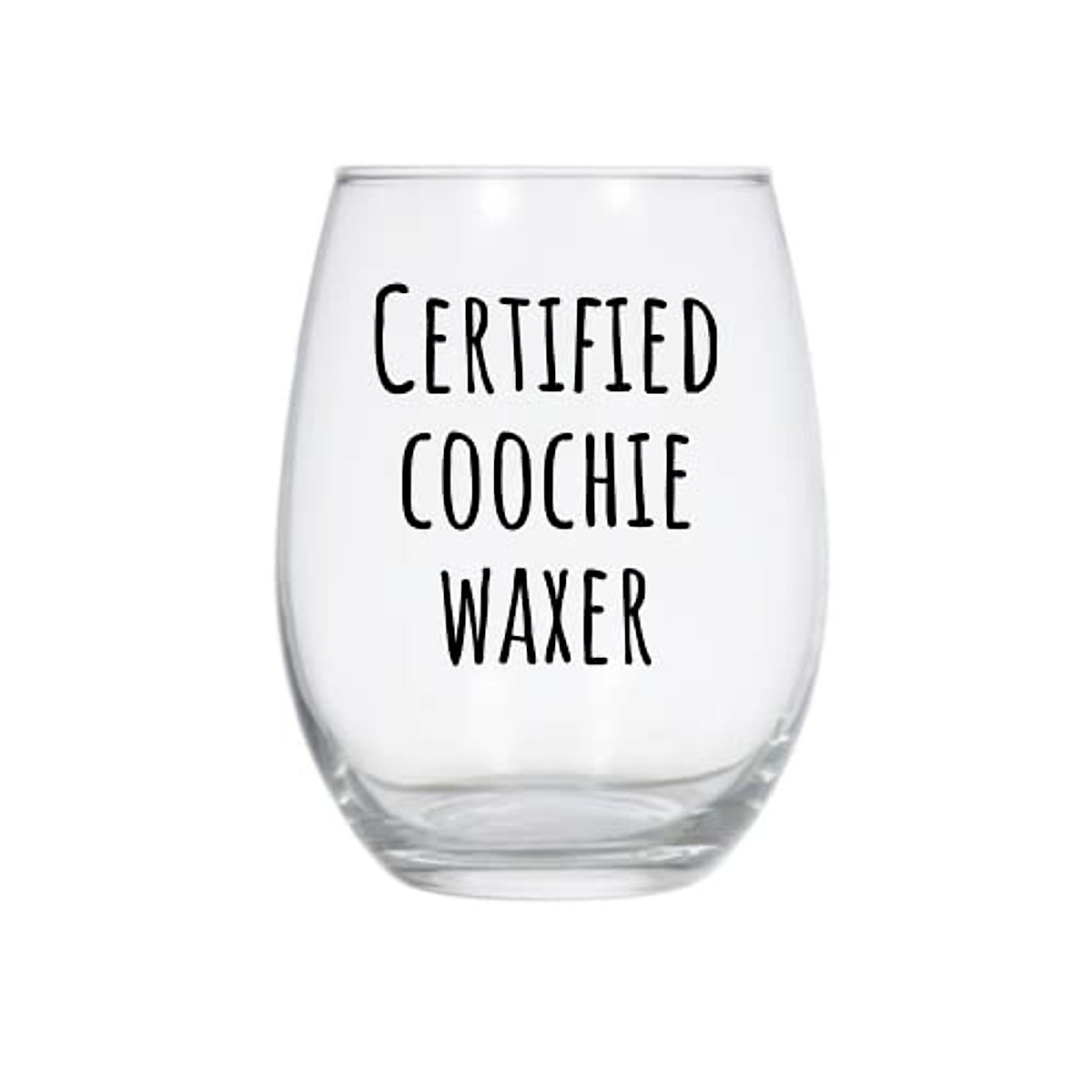 Certified Coochie Waxer Wine Glass, Funny Esthetician Gifts, Esthetician Appreciation Gift, Waxer Gift, Gift For He