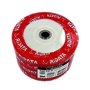 600 Ritek Ridata 52X CD-R 80min 700MB White Inkjet Hub Printable