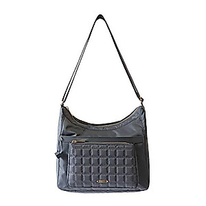Hedgren Kalpana Quilted Hobo Shoulder, Iron Gate