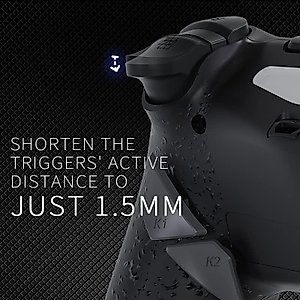 HEXGAMING NEW EDGE Wireless Controller Compatible with ps4-4 Back Buttons, Hair Triggers, Interchangeable Thumbsticks - Chaos Illusion