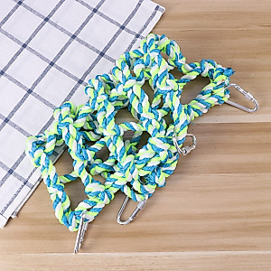 UEETEK Rat Ferret Climbing Rope Net Pet Bed Small Animal Activity Toy for Hamster Parrot