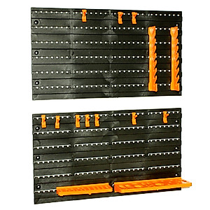 VViViD Heavy-Duty Wall-Mounted Plastic Storage Bin & Tool Organizer Board Set