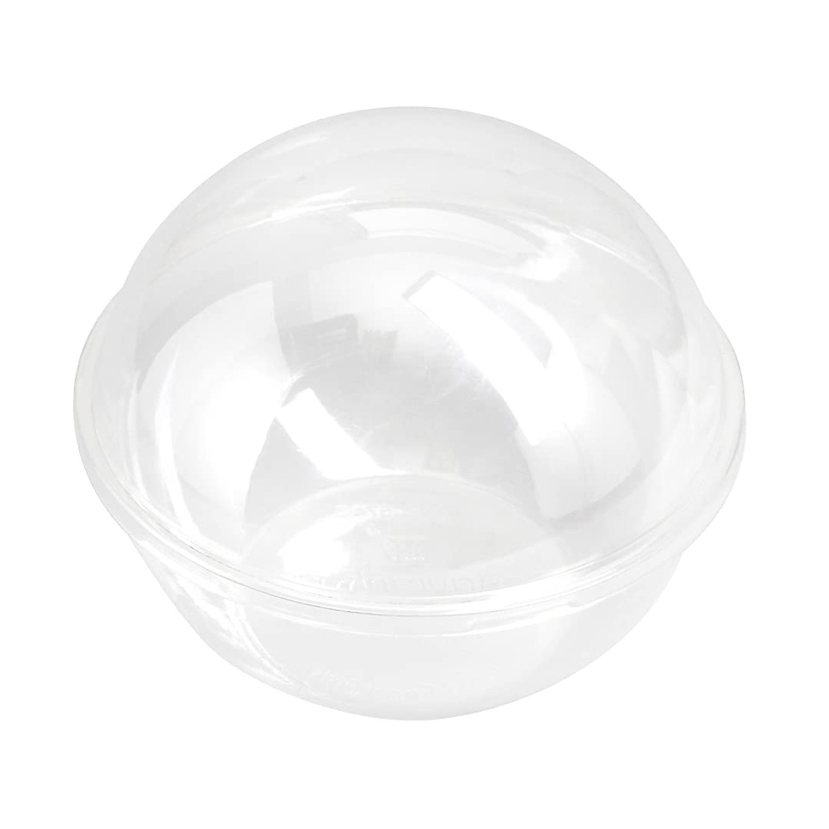 Thermo Tek 21 Ounce Salad Containers With Lids, 50 Sphere To Go Bowls With Lids - Airtight Dome Lids, Lightweight, Clear Plastic Disposable Salad Bowls With Lids, Keep Food Fresh, - Restaurantware