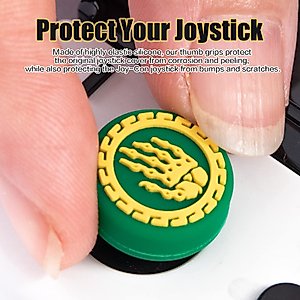 Switch Button Caps, Switch OLED Thumb Grip Caps and Switch Dpad Caps - Yellow Green