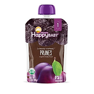 Happy Baby Organics Clearly Crafted Stage 1 Baby Food 1 Prunes 3.5 Ounce (Pack of 8)