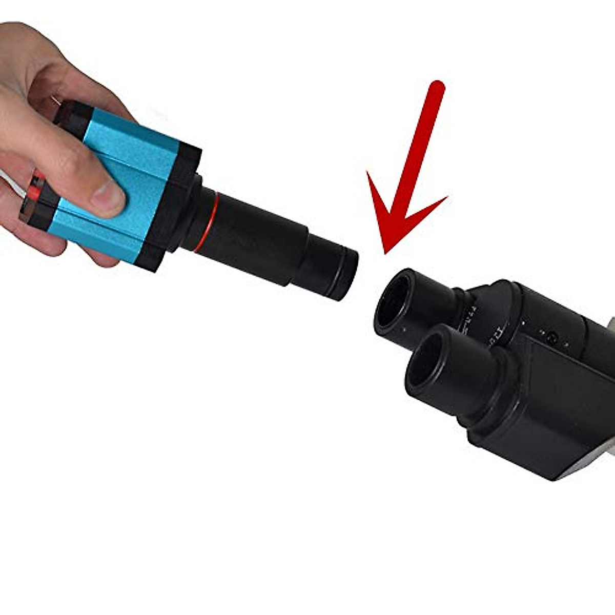 37MP 1080P 60FPSUSB Microscope Camera Video Industry MicroscopeCamera with Conversion Adapter, 100-240V Microscope Digital Camera C Mount Microscope Camera (US Plug)