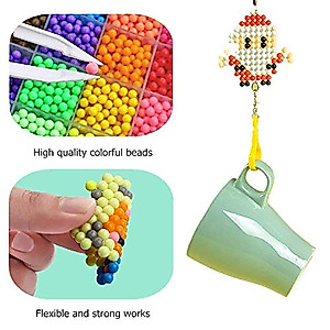 Funcool Beads Toy Fusible Beads Refill, 24 Colors Water Spray Beads Set Compatible with Beados Art Crafts Toys for Kids Over 3000 Classic and Jewel Beads