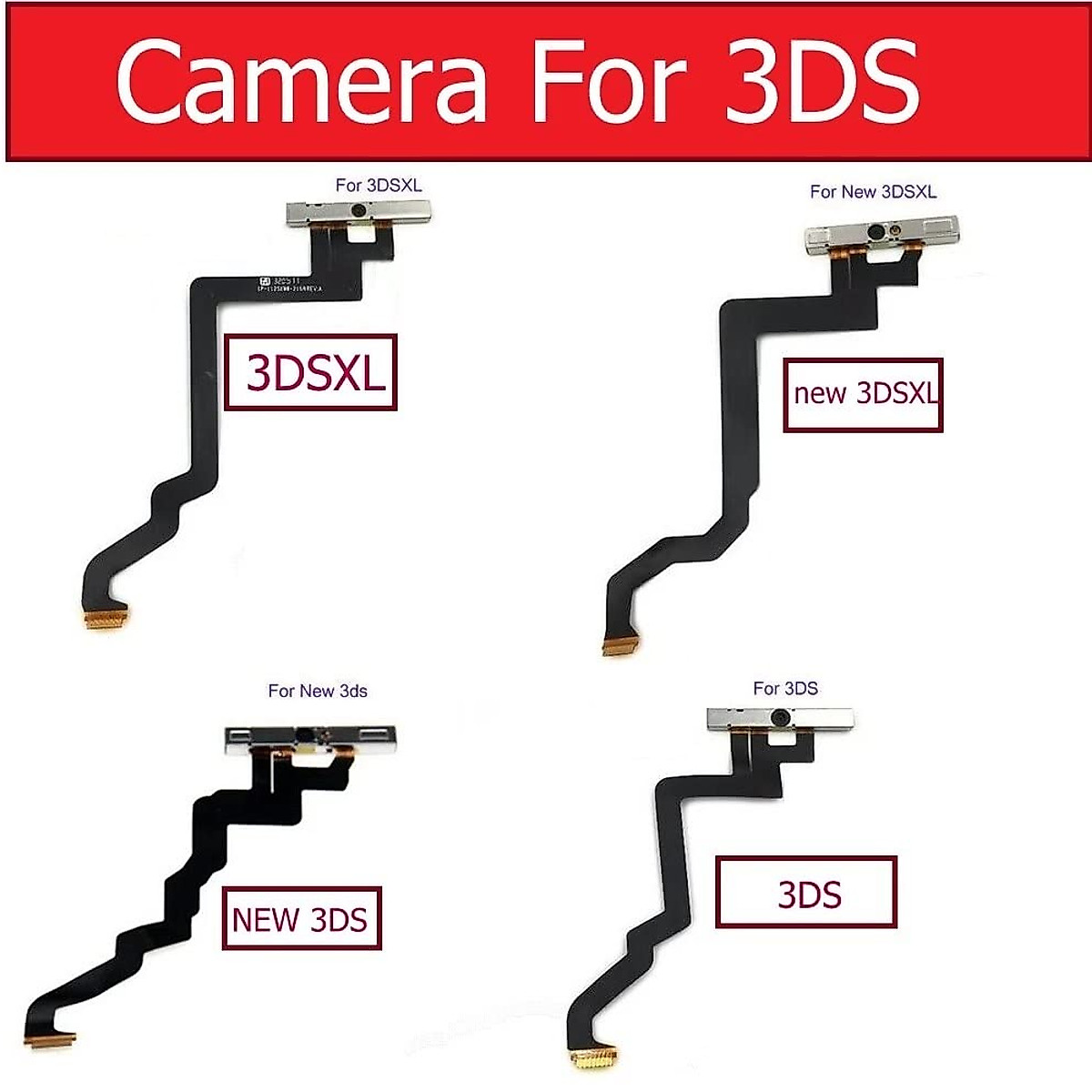 Replacement Camera Lens Module for Nintendo New 3DS XL LL / 3DS / New 3DS / 3DS XL LL with Flex Ribbon Cable Repair parts (for 3DSXL)