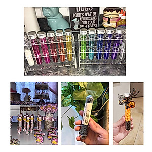 24 PCS Plastic Test Tubes,45 ml Clear Test Tube with Caps,140 x 25 mm Test Tube for Candy Storage,Party,Decoration,Beads Display,Lab