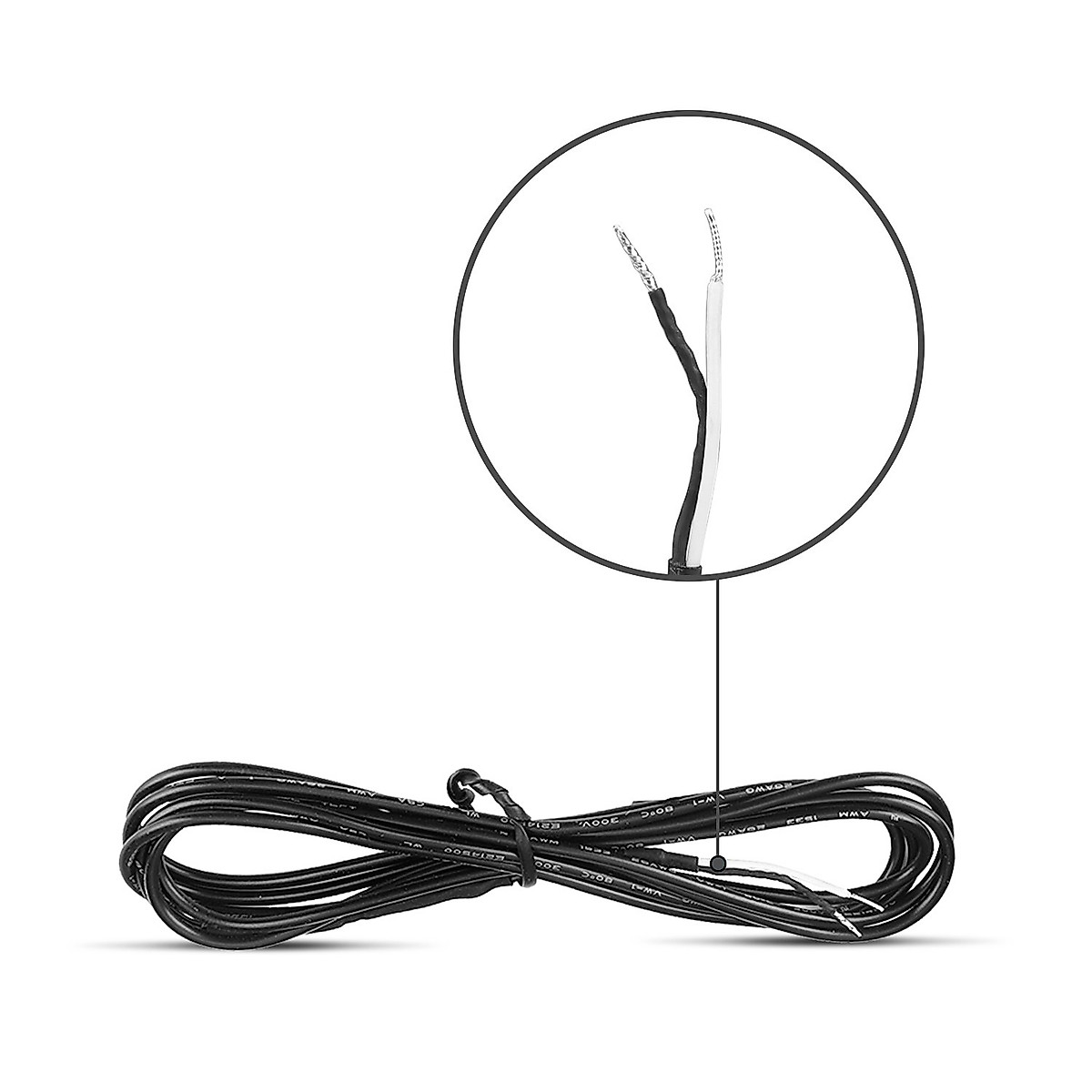 TNP AM Loop Antenna 2 Pin Cable Bare Wire (5ft) for Home Tabletop Stereo Radio Sound Receiver, Yamaha, Onkyo, Denon