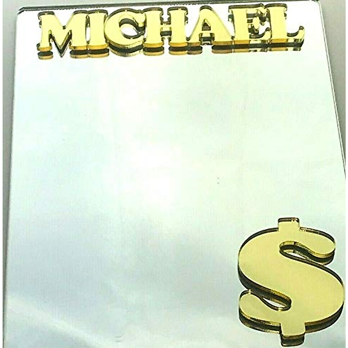Money Dollar Sign Locker Mirror Personalized Back to School Magnetic Custom Locker Decor Cheerful Personalized Inside of Locker Organizer Accessory, Refrigerator Magnet, Quality and Fun in One!