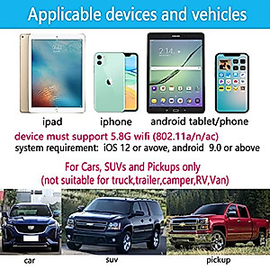 Casoda Latest HD1080P WiFi Wireless Backup Camera for iPhone and Android, Ultra Strong Signal Smooth Video, Crystal Clear Picture, Easy to Install (Mini for Cars SUVs and Pickup Only)