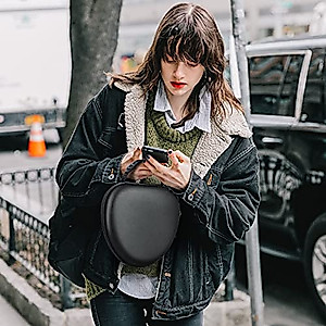 Fintie Hard Case for AirPods Max Headphone, Replacement Protective Travel Carrying Storage Bag with Auto Wake/Sleep for AirPods Max (Black)