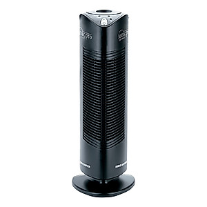 ENVION CA200 Ionic Pro Medium Room Silent Compact Tower Air Purifier with High and Low Settings, Removes Pollen, Smoke, and Irritant Particles, Black