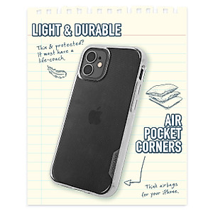 Smartish iPhone 12 Mini Slim Case - Gripmunk [Lightweight + Protective] Thin Cover (Silk) - Nothin' to Hide