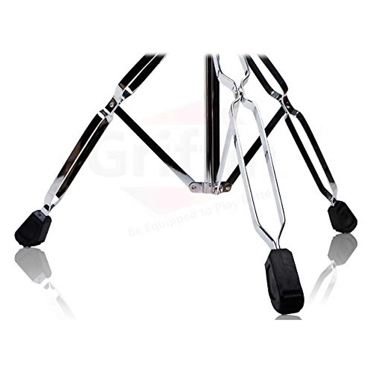 GRIFFIN Cymbal Stand Hardware Pack 4 Piece Set | Full Size Percussion Drum Hardware Kit with Snare Mount, Hi-Hat Pedal, Cymbal Boom, & Straight Cymbal Stand | Lightweight & Portable | Perfect for Gigs