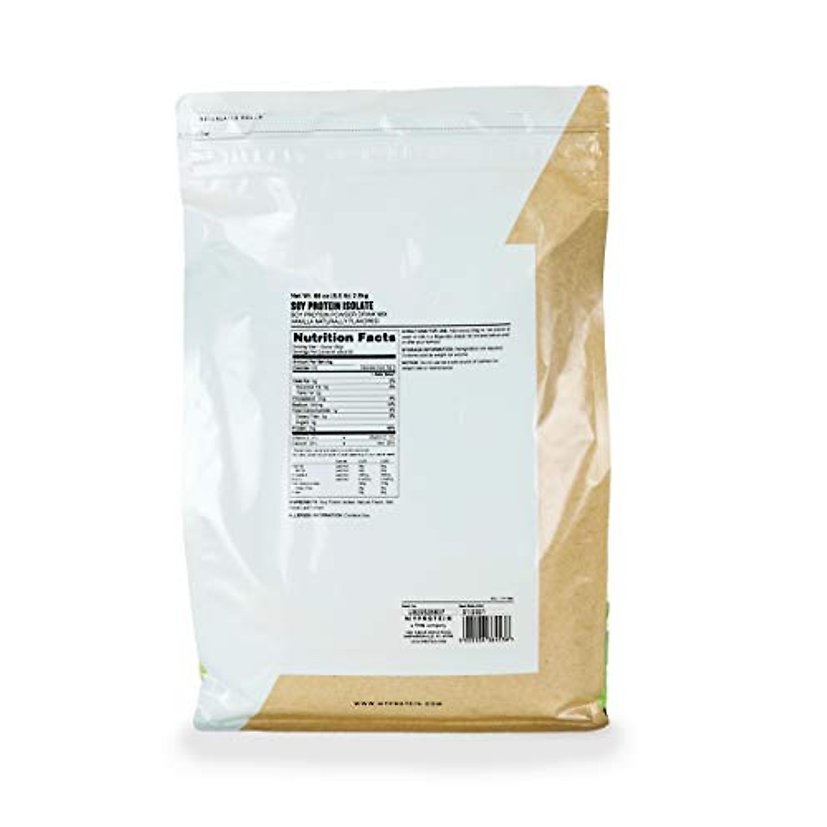 Myprotein® MYVEGAN Soy Protein Isolate Powder, Vanilla Stevia, 5.5 Lb (83 Servings)