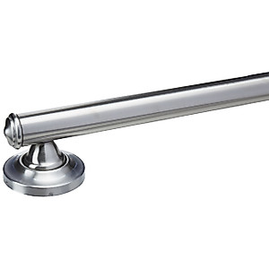 Moen LR8724D1GBN Home Care 24-Inch Designer Bath Safety Bathroom Grab Bar with Curled Grip, Brushed Nickel