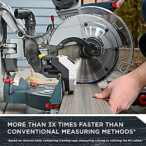REEKON M1 Caliber Measuring Tool for Miter Saws – Eliminates Need to Measure & Mark Materials, Reduces Cut Time and Increases Safety, Measures Flat & Round Materials
