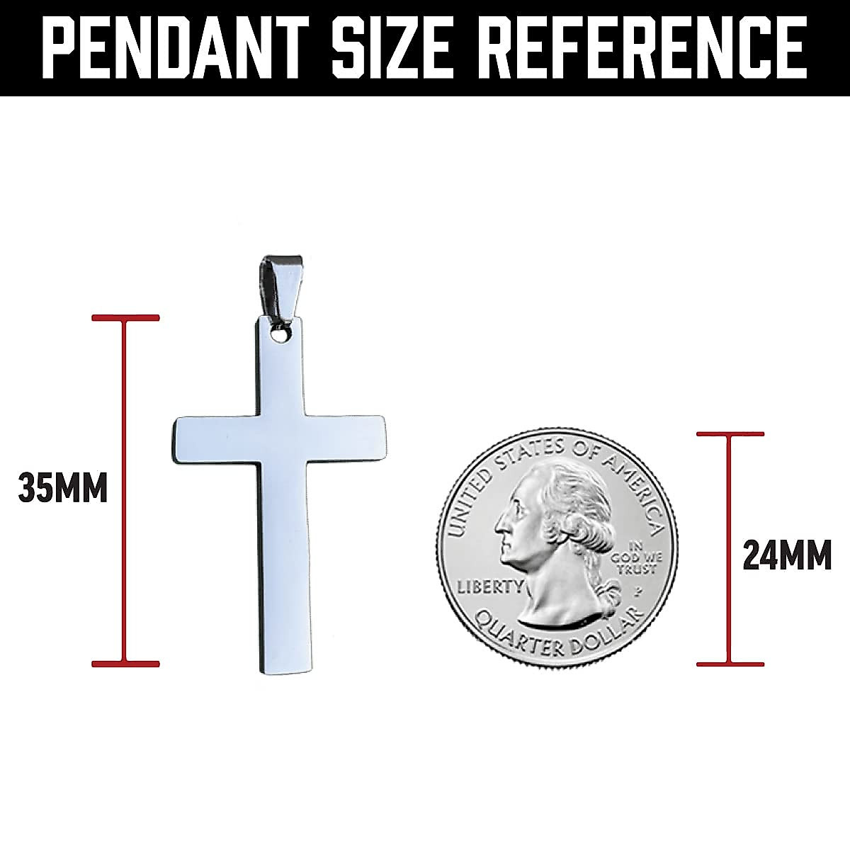 Elite Athletic Gear Lacrosse Cross Pendant With Chain Necklace - Stainless Steel