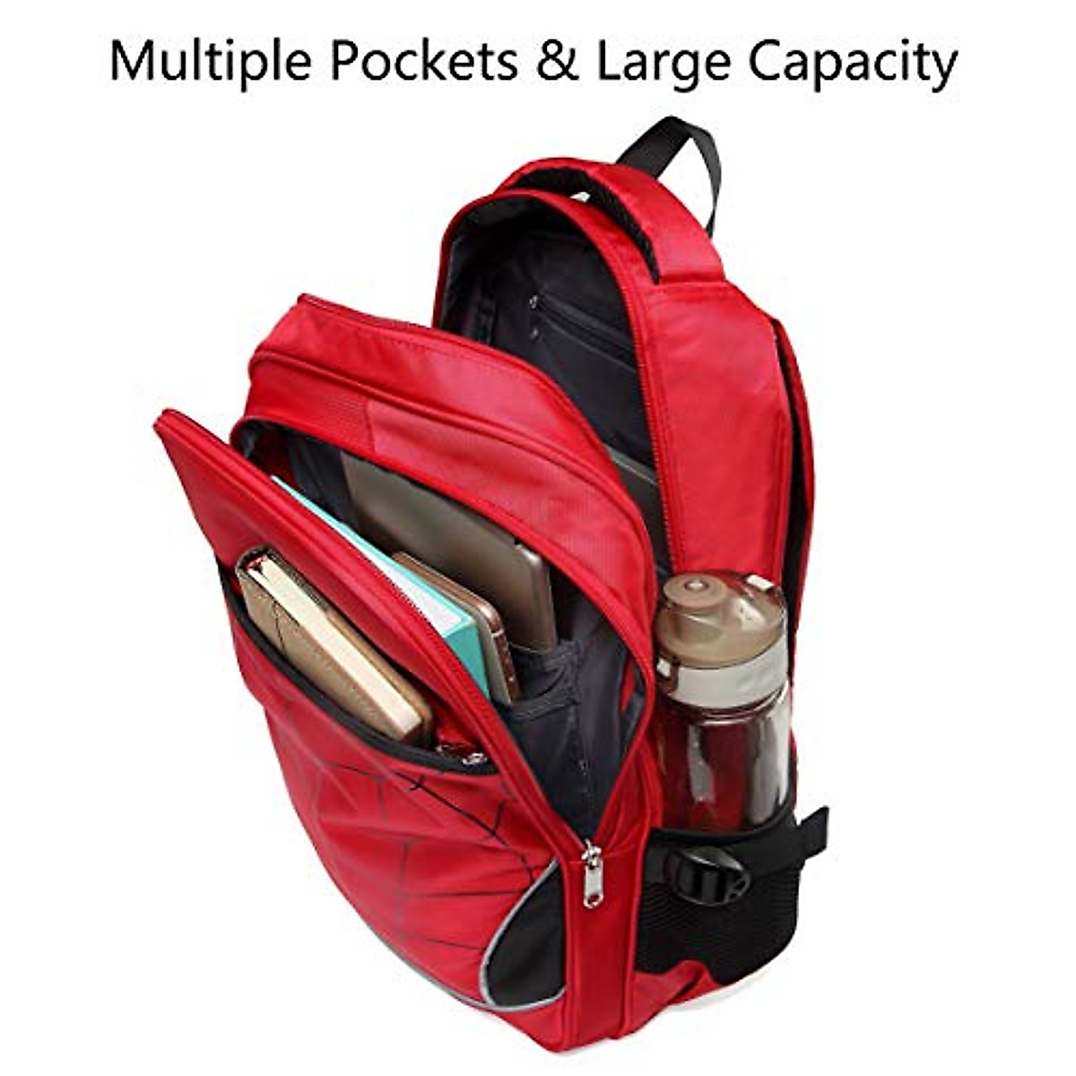 BLUEFAIRY Kids Backpack for Boys Elementary School Bags Durable Kindergarten Bookbags (Red) One_Size