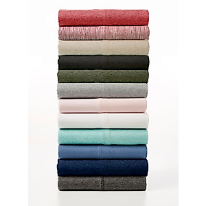 Road Trip America Jersey Knit Sheet Set - 4 Pieces Full Cotton Sheets Set - Soft Cozy Stretchy Knit Bed Linen (Dark Grey, Full)